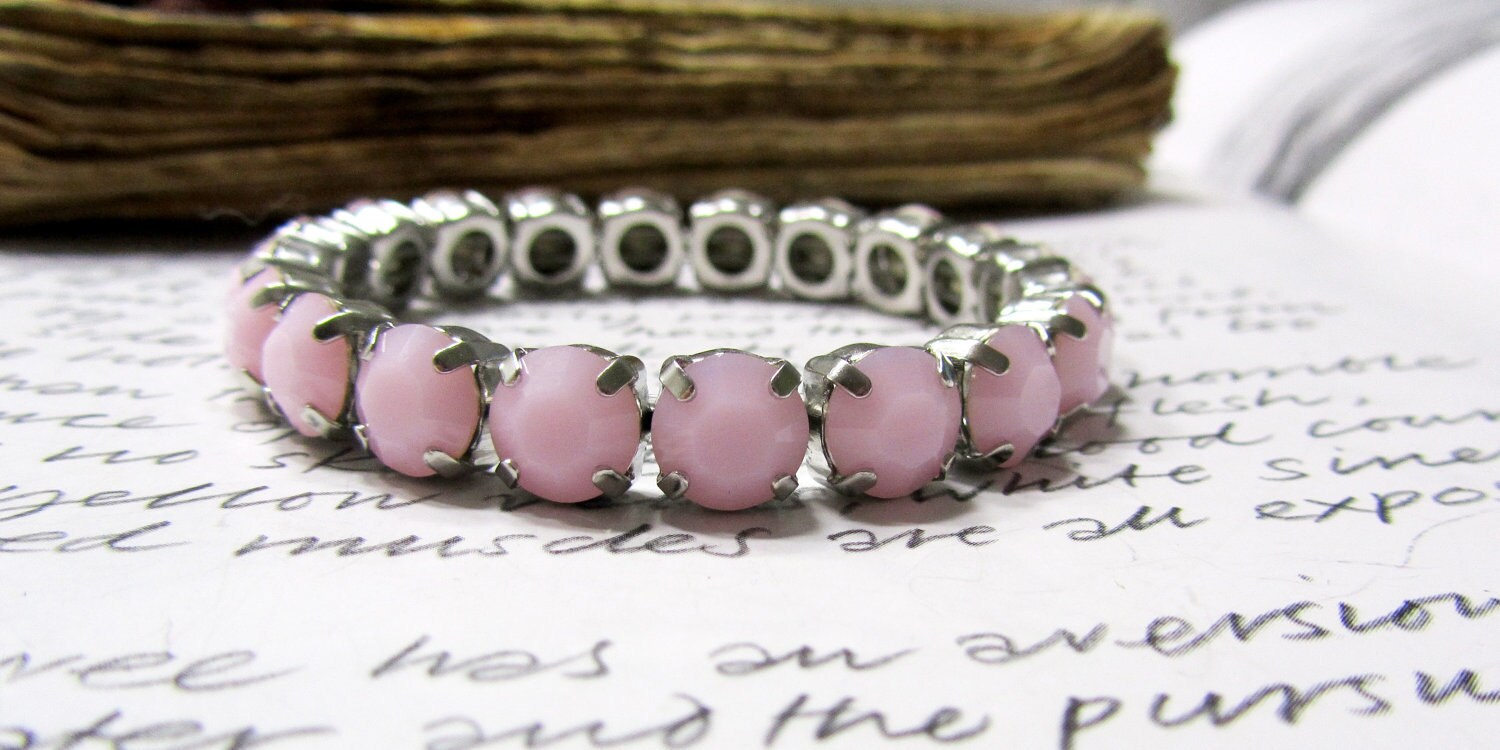 ROSE ALABASTER Swarovski Diamonds Bracelet Jewel Rhinestone - Etsy