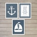 Nautical Nursery Quote Printable - Set of 3 - 8x10 - Instant Download ...