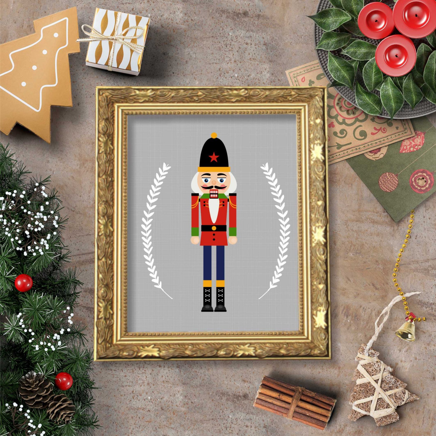 The Nutcracker Soldier Toy Wall Art Printable 8x10 Instant Download ...