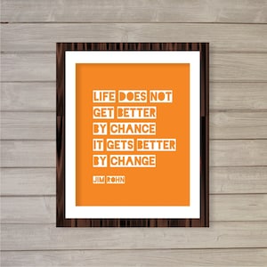 Motivational Quote Wall Art Printable- 8x10- Life Does Not Get Better ...