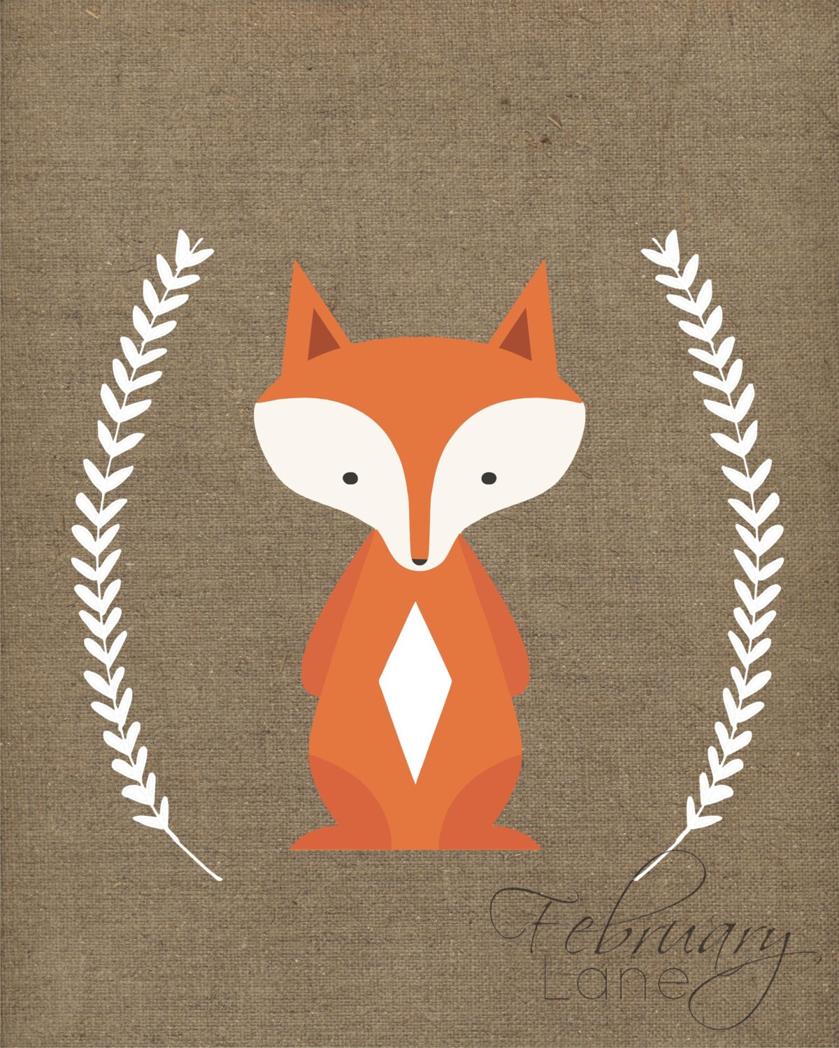 Nursery Wall Art Printable Woodland Critters Fox Bear - Etsy