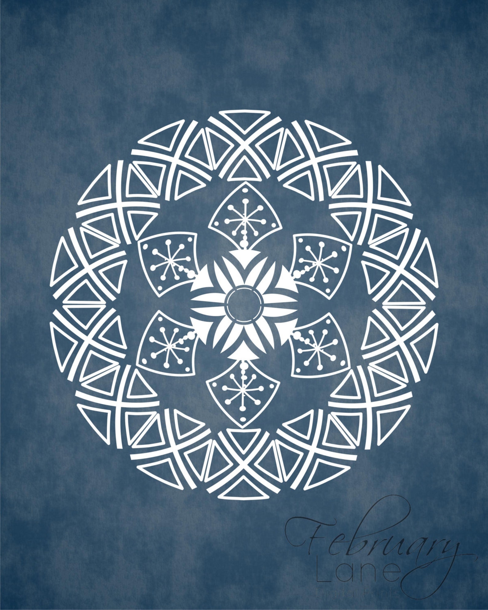 Geometric Circle Mandala Medallion Pattern Printable Wall Art - Etsy