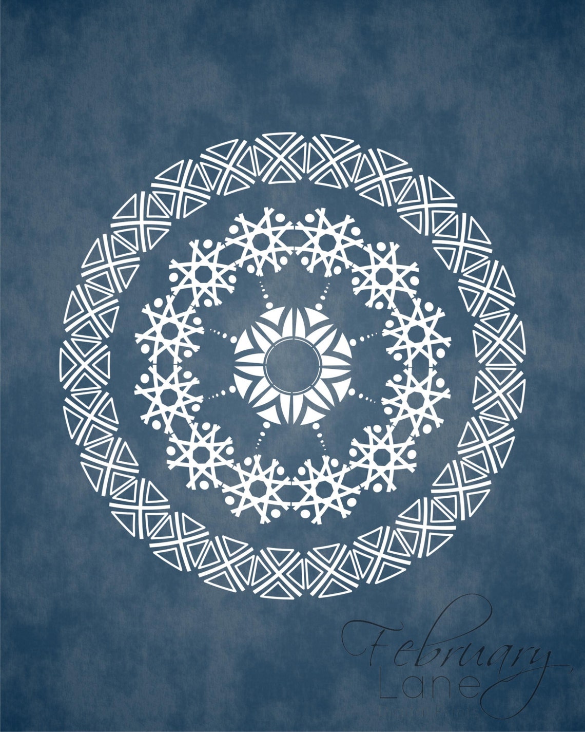 Geometric Circle Mandala Medallion Pattern Printable Wall Art - Etsy