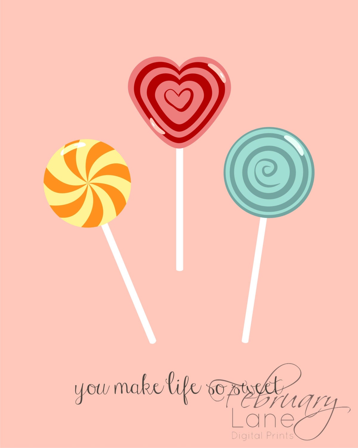 Kitchen Bakery Decor Printable Wall Art Cupcakes Ice Cream Lollipops ...