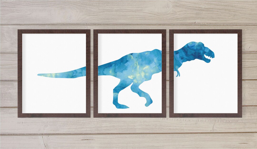 Tyrannosaurus Rex T-rex Watercolor Dinosaur Wall Art Printable Instant ...