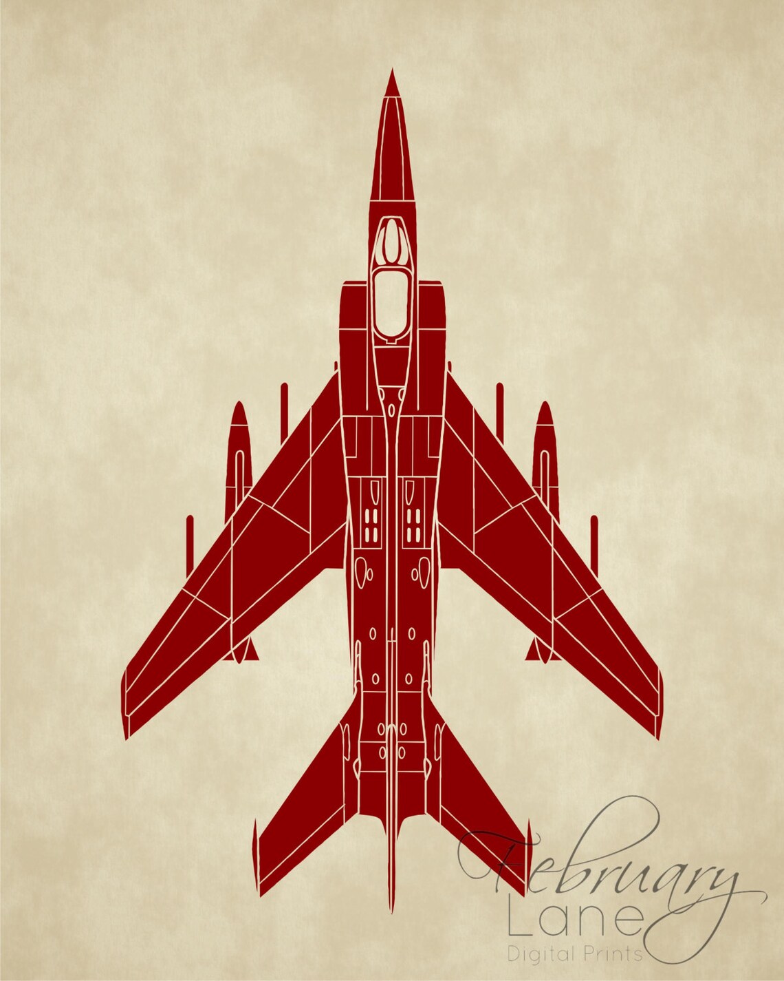 Airplanes set of 4 8x10 Maroon Red Vintage Planes Nursery - Etsy