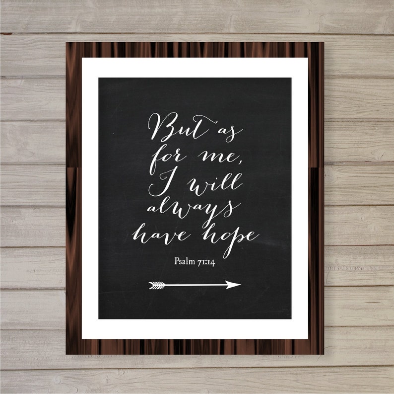But as for Me I Will Always Have Hope Wall Art Printable - Etsy