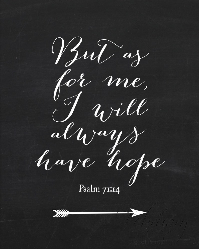 But as for Me I Will Always Have Hope Wall Art Printable - Etsy