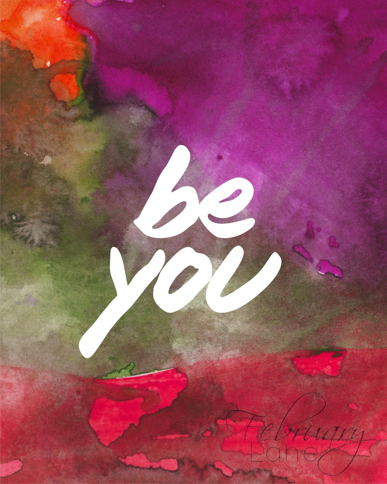 Be You Instant Download Motivational Quote Printable Teenage - Etsy
