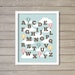 Nursery Alphabet Abcs Hot Air Balloon Printable Wall Art - 8x10 ...
