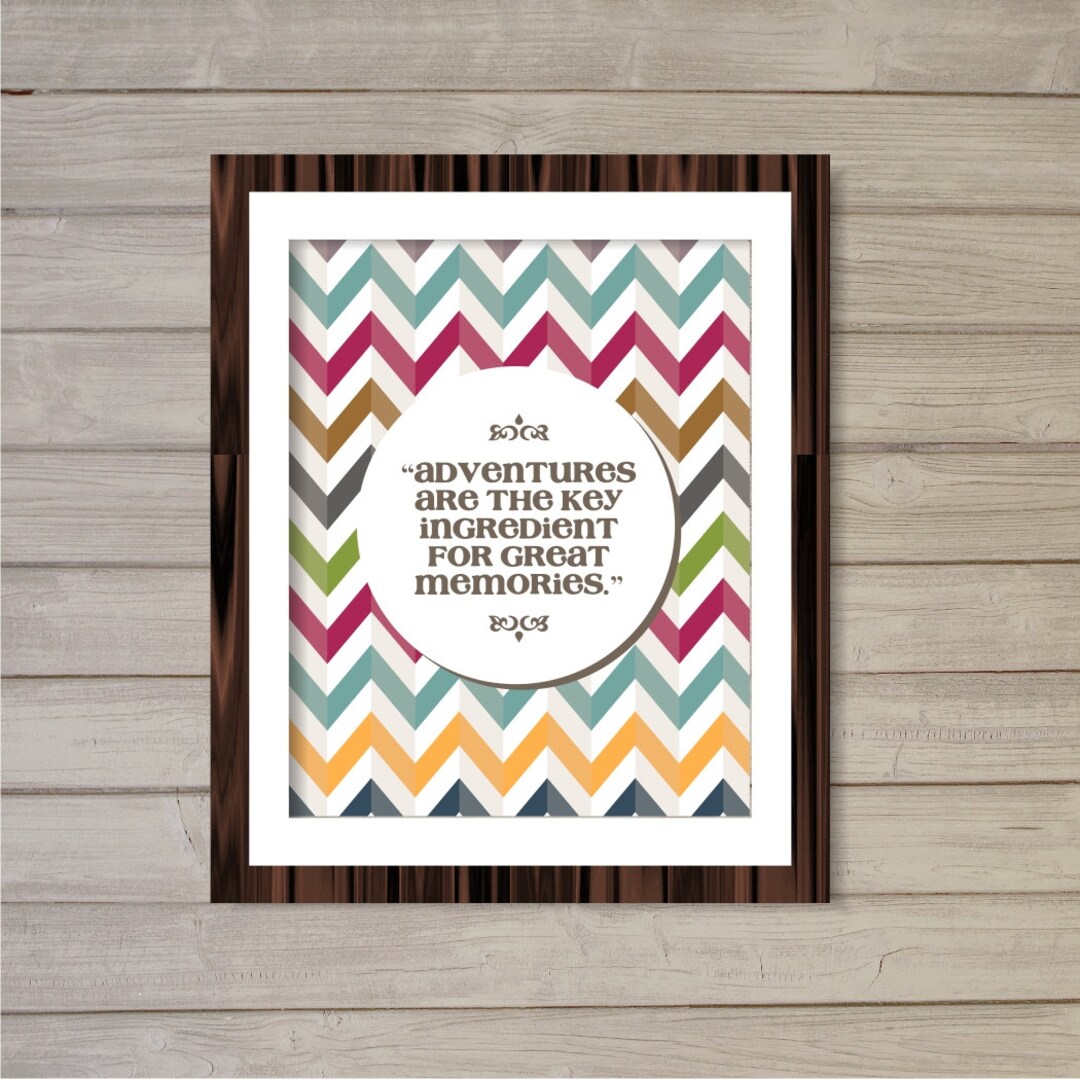 Adventures - 8x10 - Instant Download, Birthday Gift, Motivational ...