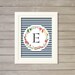 Initial "e" Monogram Wall Art Printable Instant Download - Floral ...