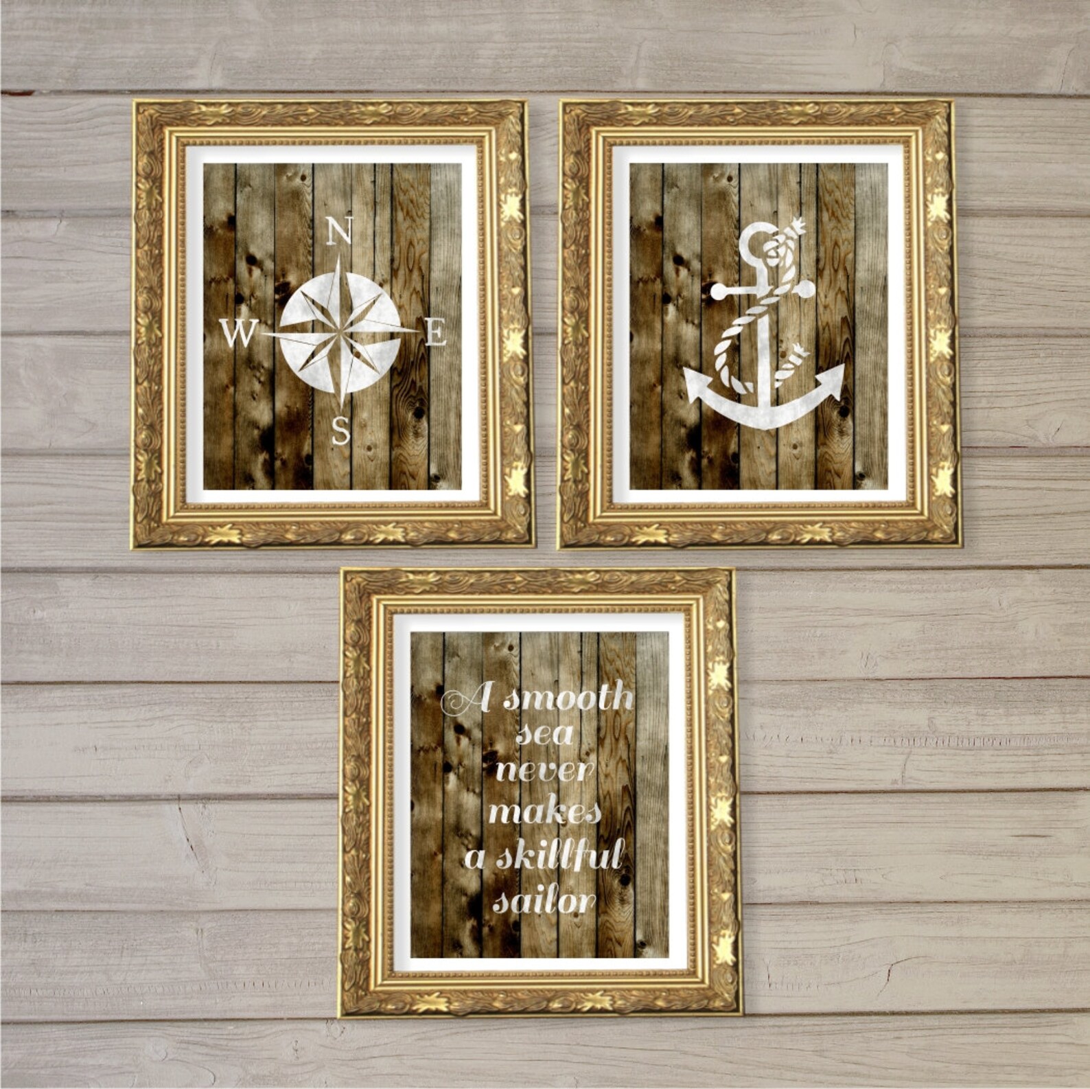 A Smooth Sea Never Makes a Skillfull Sailor Motivational Quote - Etsy