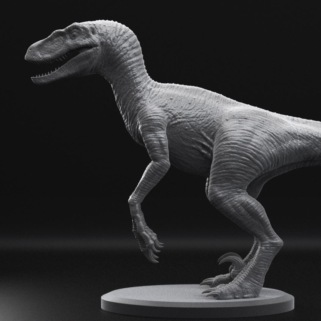 Velociraptor Studio Maquette Model Kit - Jurassic Park 3 - Etsy