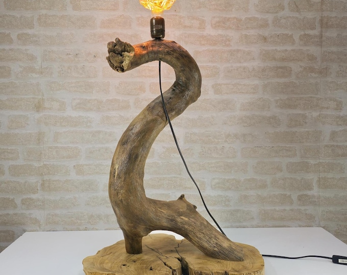 Handmade Wooden Table Lamp - Etsy Canada