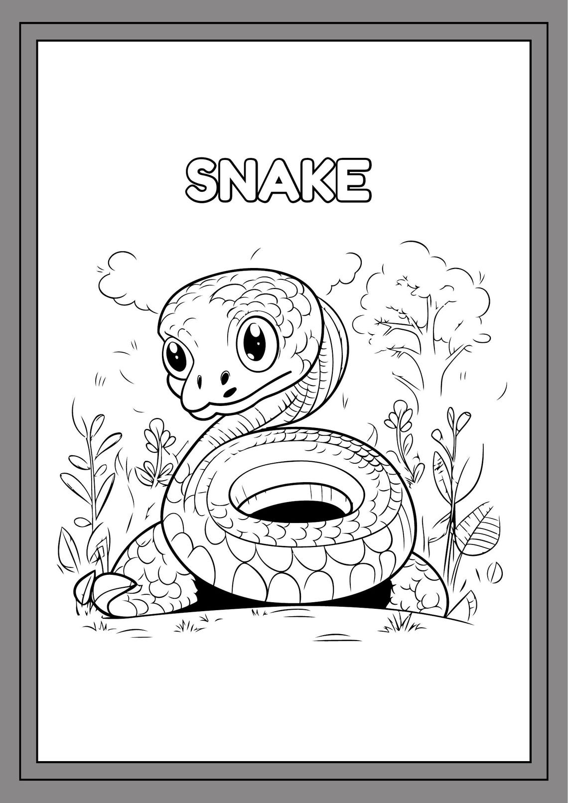 7-page Land Animal Coloring Book | Printable Jungle & Safari Coloring ...