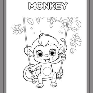 7-page Land Animal Coloring Book | Printable Jungle & Safari Coloring ...