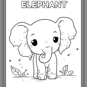 7-page Land Animal Coloring Book | Printable Jungle & Safari Coloring ...
