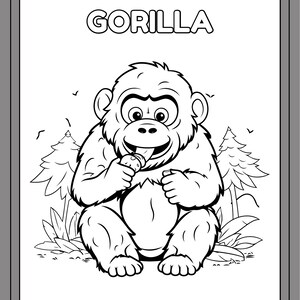 7-page Land Animal Coloring Book | Printable Jungle & Safari Coloring ...