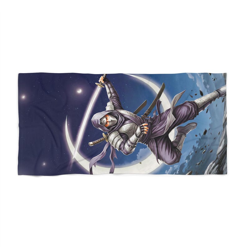 Japanese Men's Sword Series No.2 Bath Towel - Samurai Gift, Asian ...