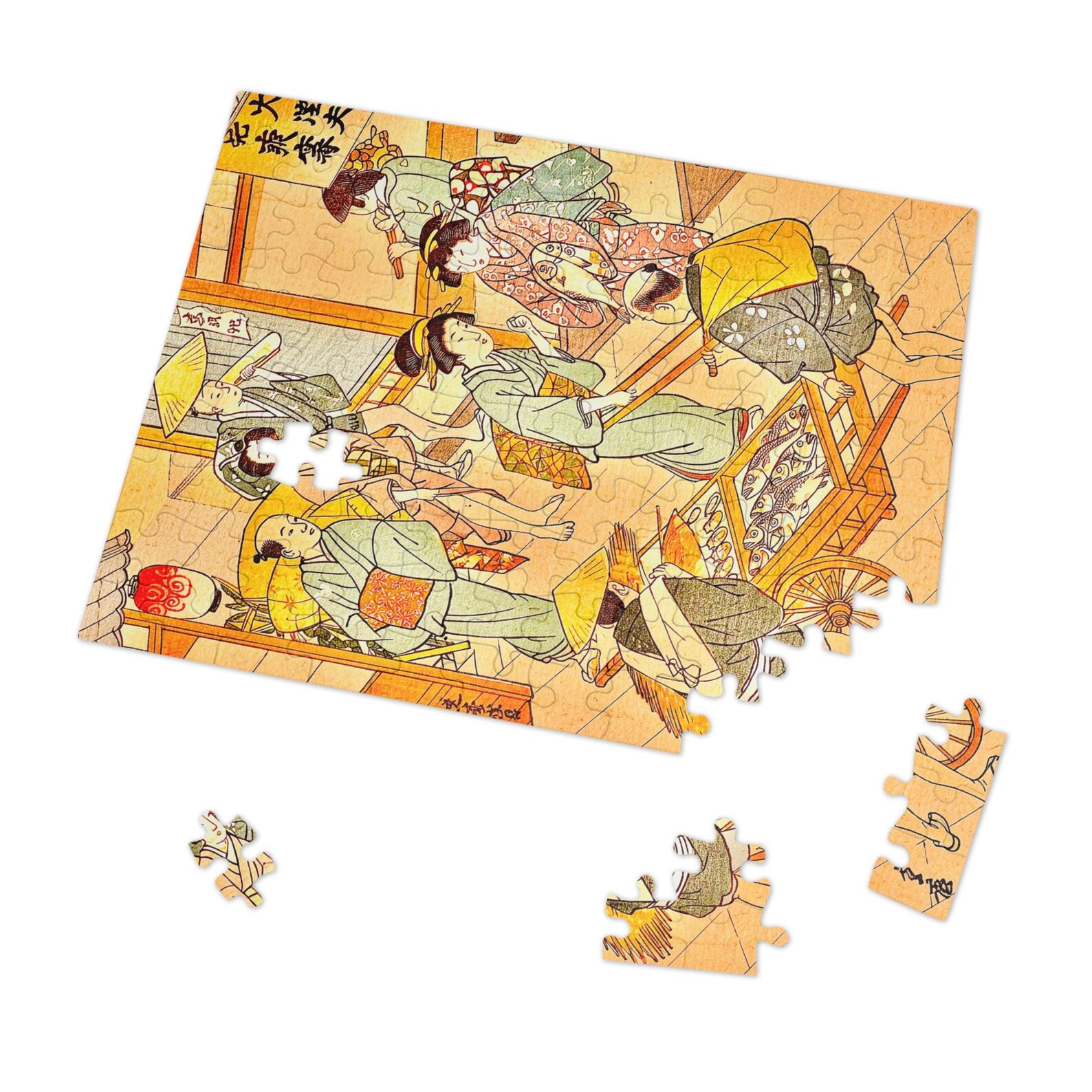 Japanese Ukiyo-e Series No.3 Jigsaw Puzzle, Japanese Art Puzzle, Relax ...
