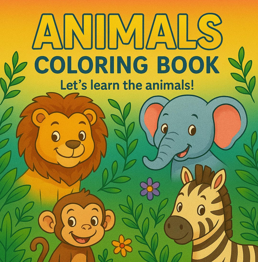 Color and Learning Book - Animals | Fun A-Z Animal Coloring Book for ...