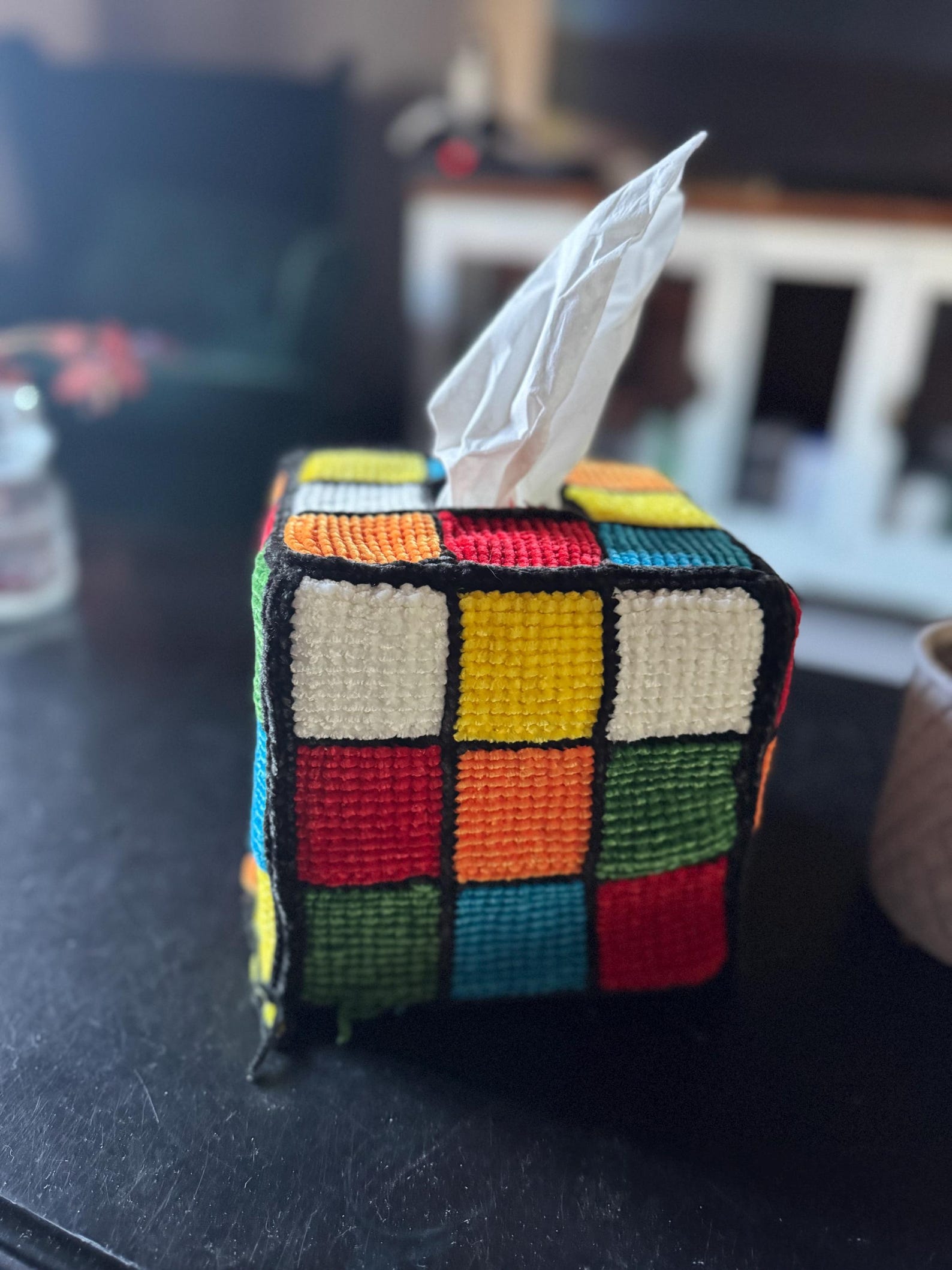 Crochet Pattern PDF – Rubik’s Cube Tissue Box Cover Amigurumi – DIY ...