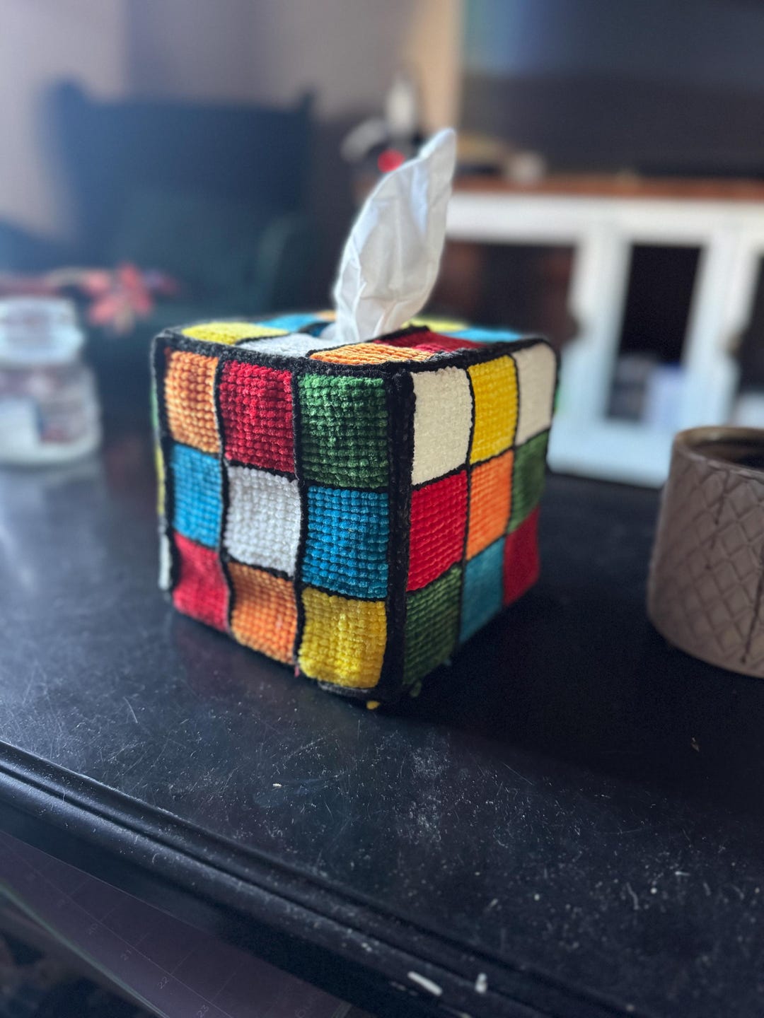 Crochet Pattern PDF – Rubik’s Cube Tissue Box Cover Amigurumi – DIY ...