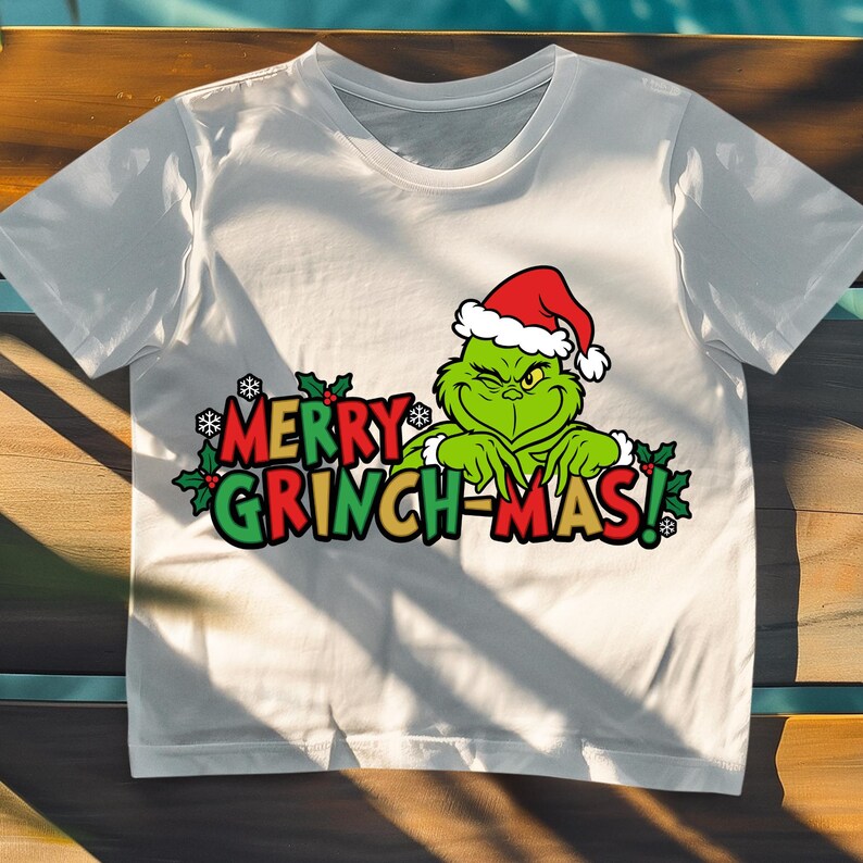 Merry Grinchmas Clipart | Funny Christmas Quote (PNG, SVG) - Etsy