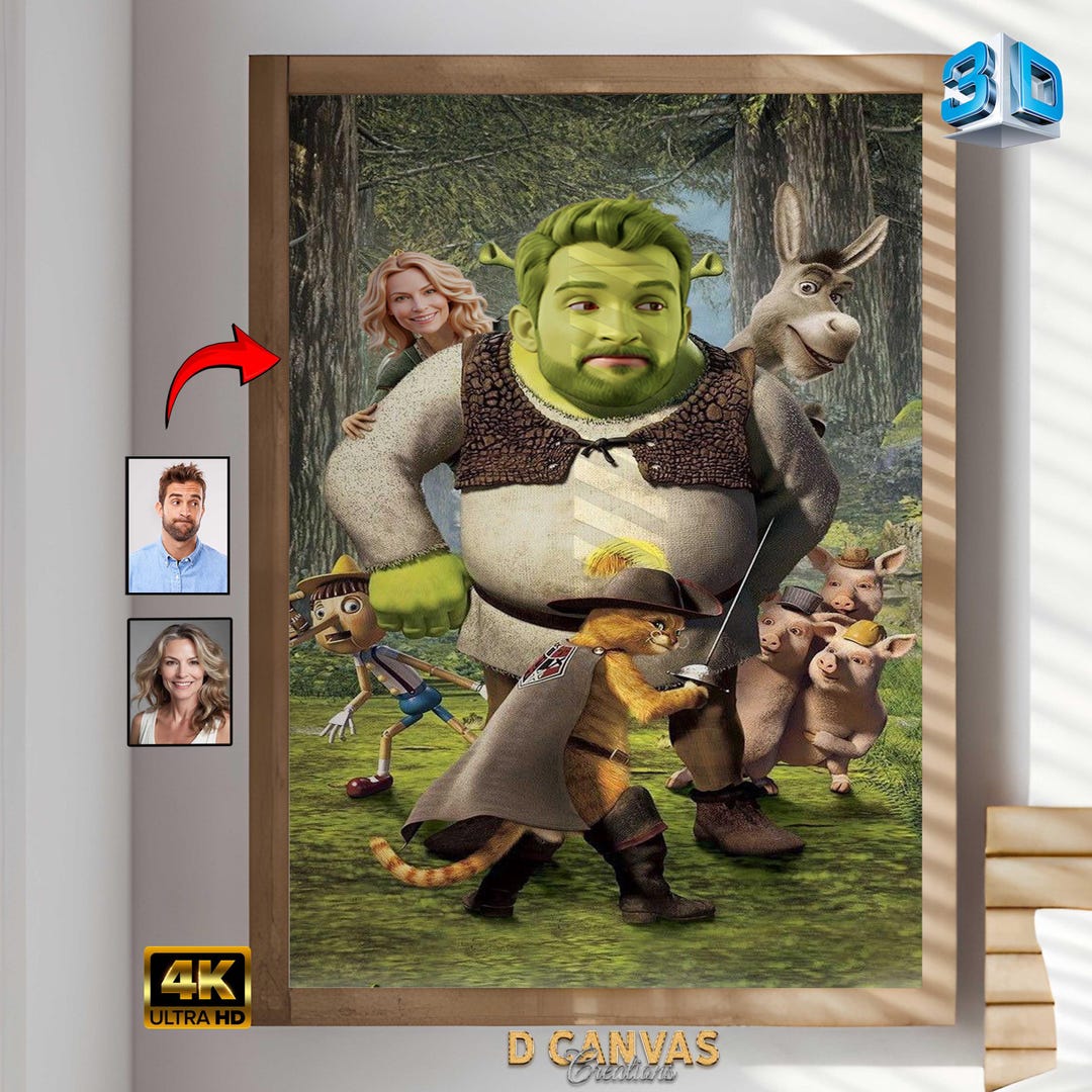 Custom Couple in Shrek Caricature – Costumes With All Characters in ...