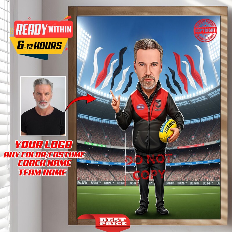 Afl Caricature - Etsy Australia