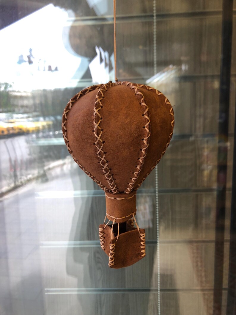 Handmade Leather Hot Air Balloon – Turkish Souvenir, Travel Gift ...