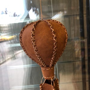 Handmade Leather Hot Air Balloon – Turkish Souvenir, Travel Gift ...