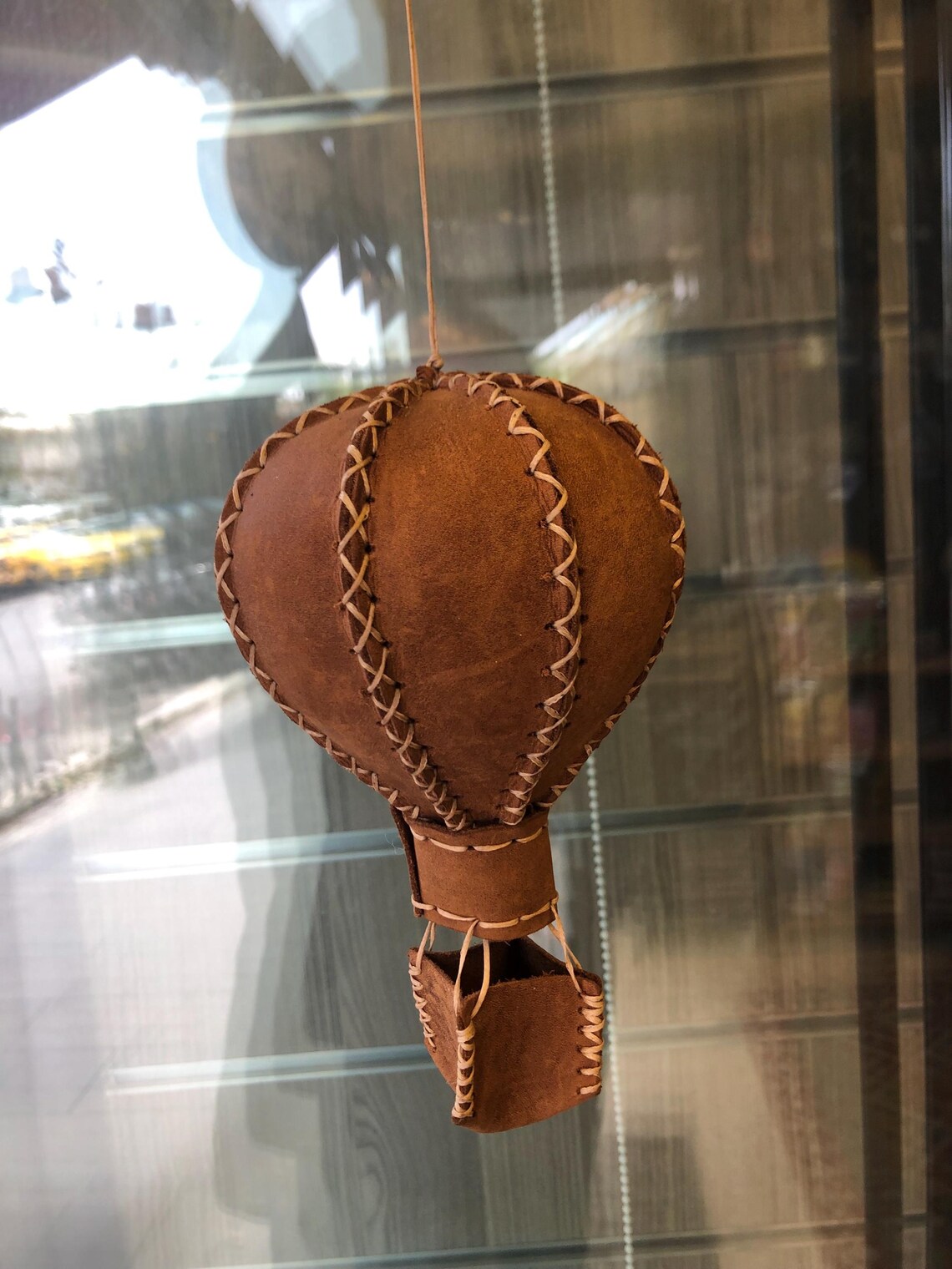 Handmade Leather Hot Air Balloon – Turkish Souvenir, Travel Gift ...
