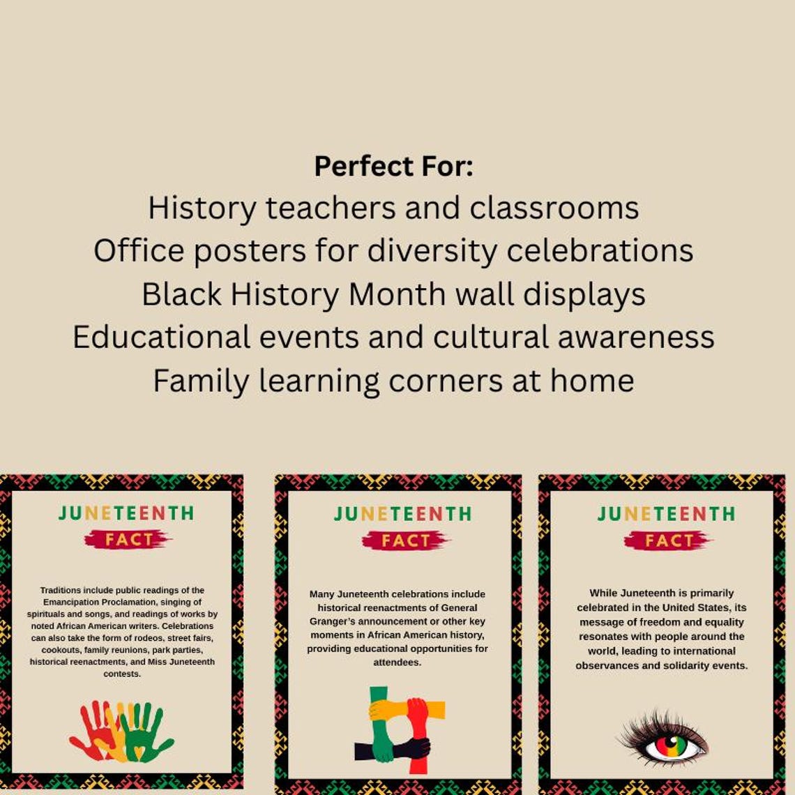 Juneteenth History Posters: Classroom & Office Decor (digital Download ...