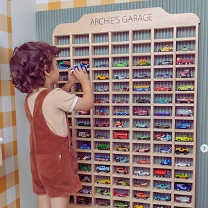 Wooden Toy Car Storage Shelf: 1/64 Scale Diecast Display - Etsy