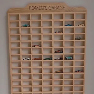 Wooden Toy Car Storage Shelf: 1/64 Scale Diecast Display - Etsy