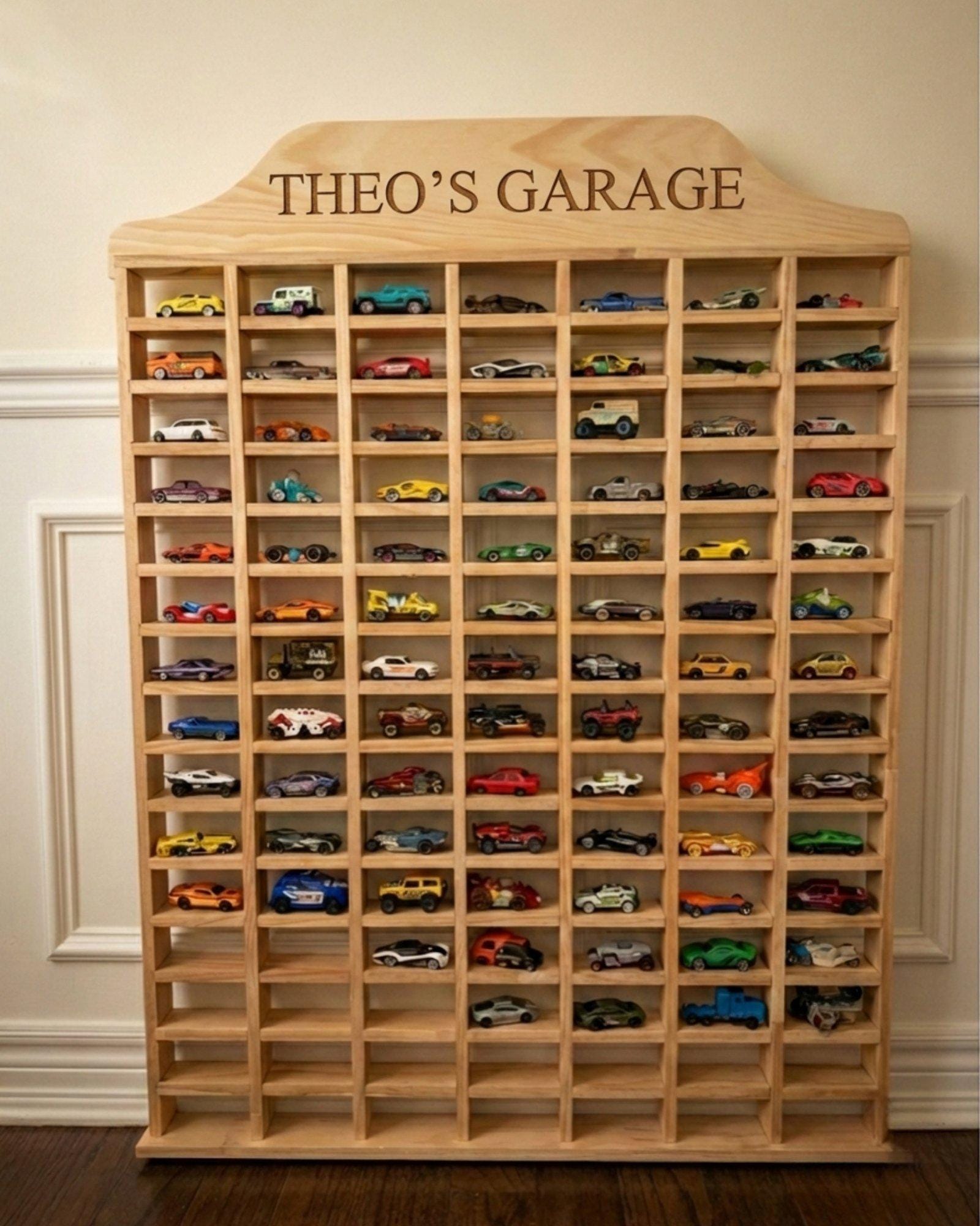 Wooden Toy Car Storage Shelf: 1/64 Scale Diecast Display - Etsy