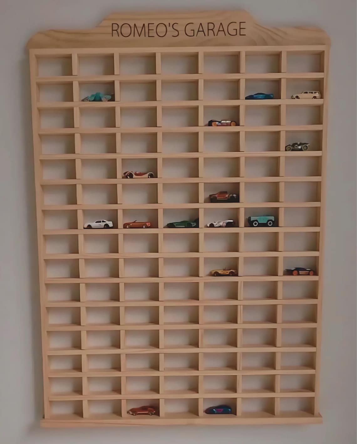 Wooden Toy Car Storage Shelf: 1/64 Scale Diecast Display - Etsy
