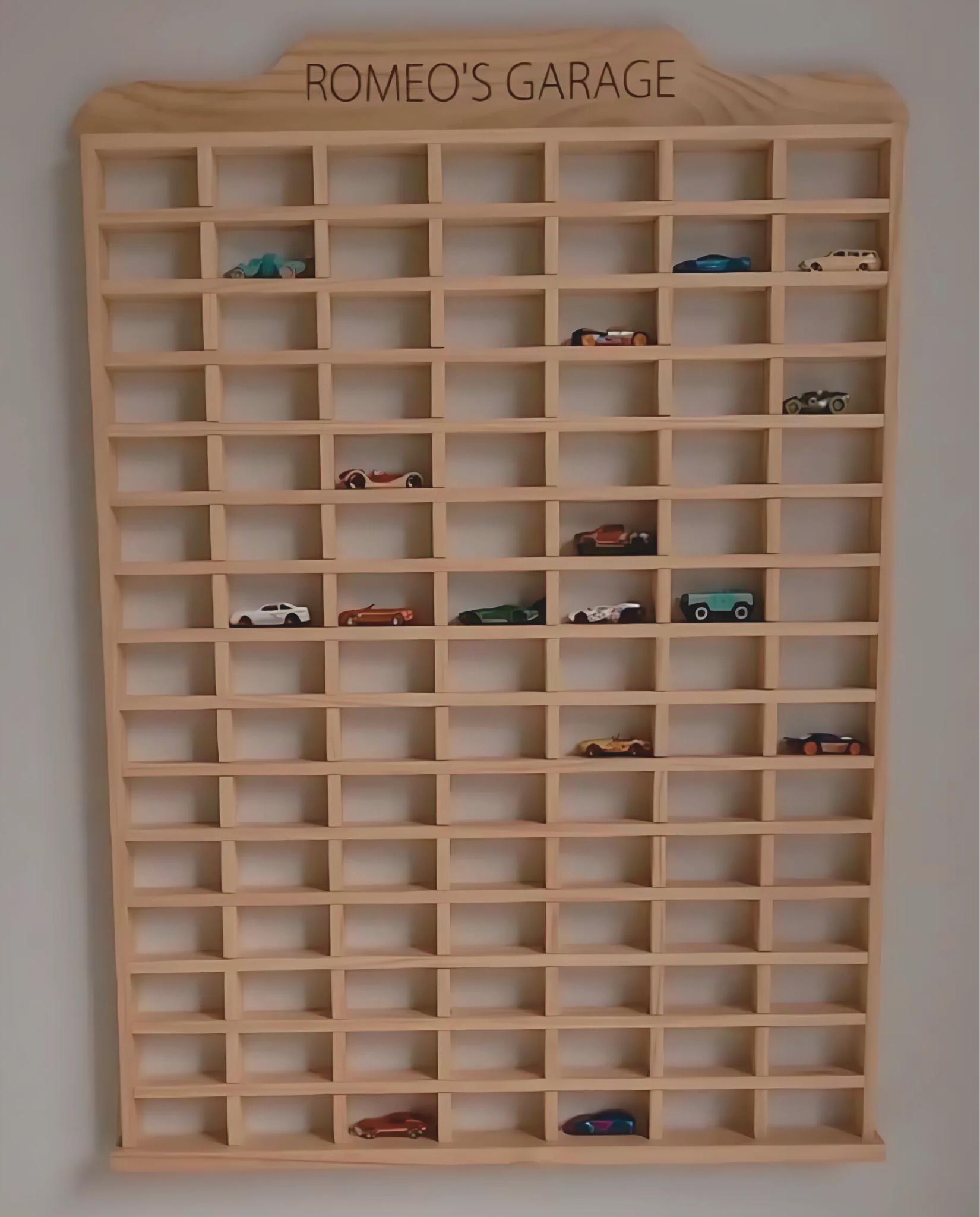 Wooden Toy Car Storage Shelf: 1/64 Scale Diecast Display - Etsy