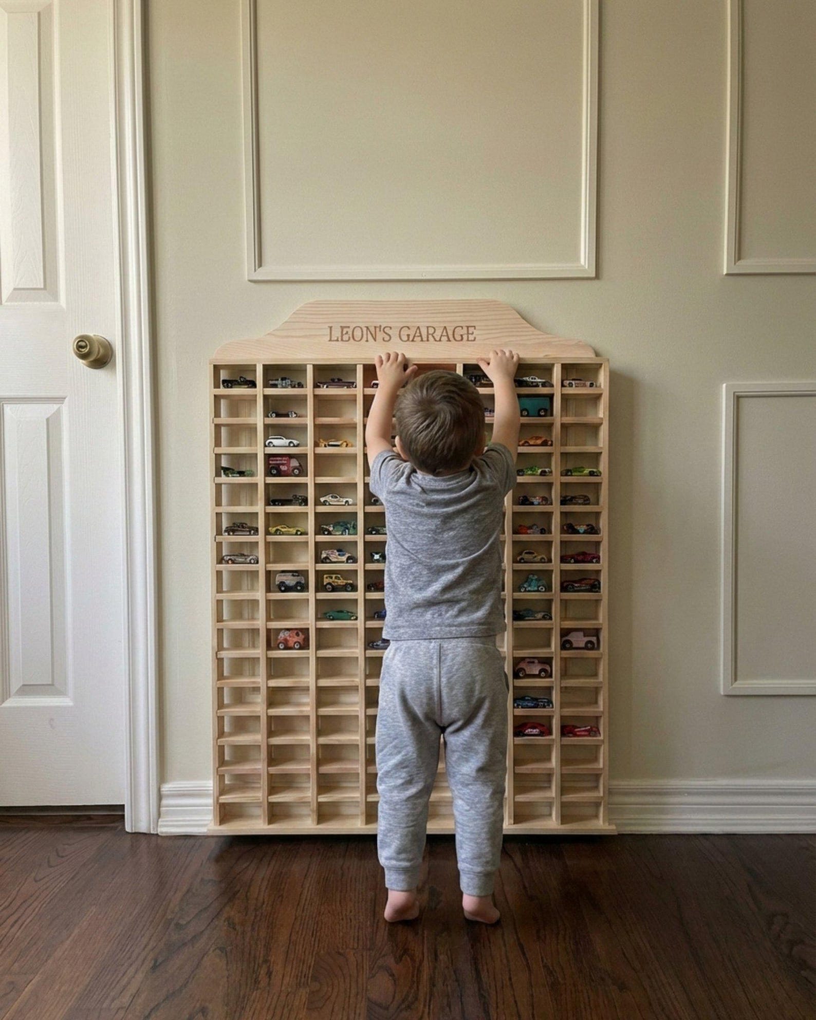 Wooden Toy Car Storage Shelf: 1/64 Scale Diecast Display - Etsy