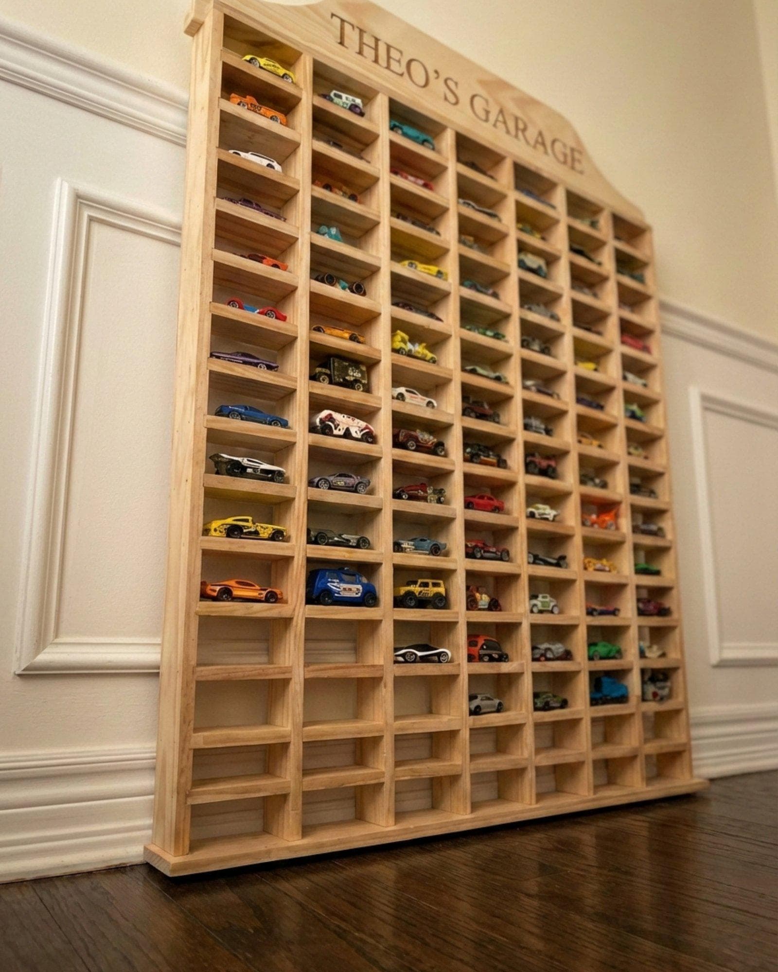 Wooden Toy Car Storage Shelf: 1/64 Scale Diecast Display - Etsy