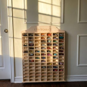 Wooden Toy Car Storage Shelf: 1/64 Scale Diecast Display - Etsy