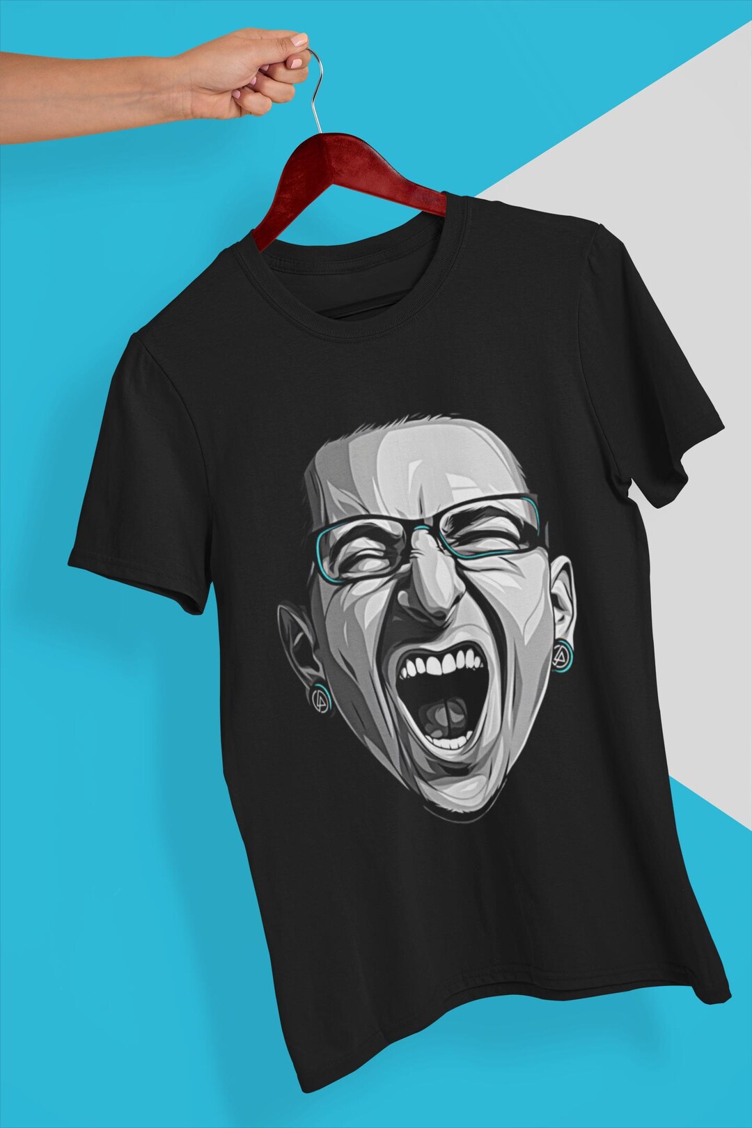 Chester Bennington Scream Face Artwork T-shirt and Sweatshirt - Etsy