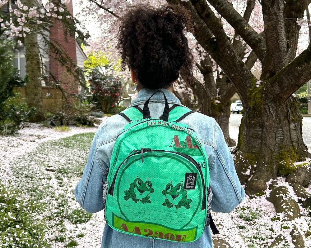 Recycled Lightweight Eco Small Backpack - Etsy