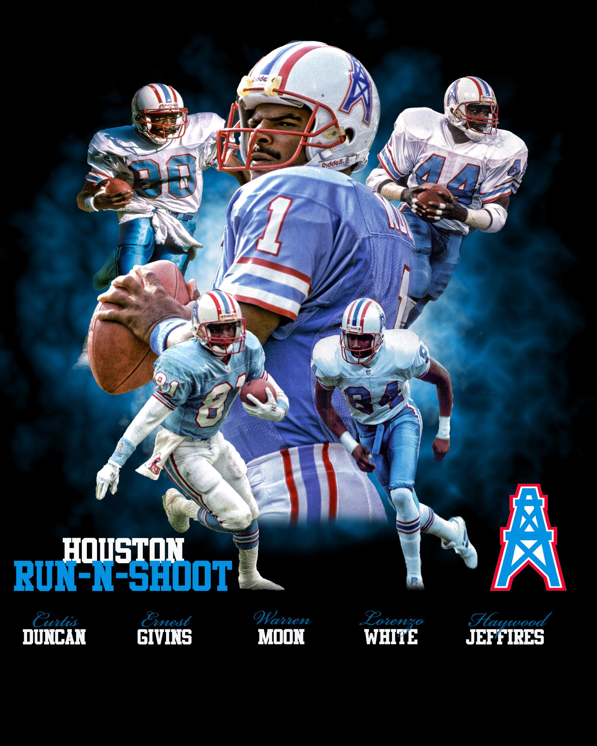 Houston Oilers Run N Shoot Custom Edit Photo - Etsy