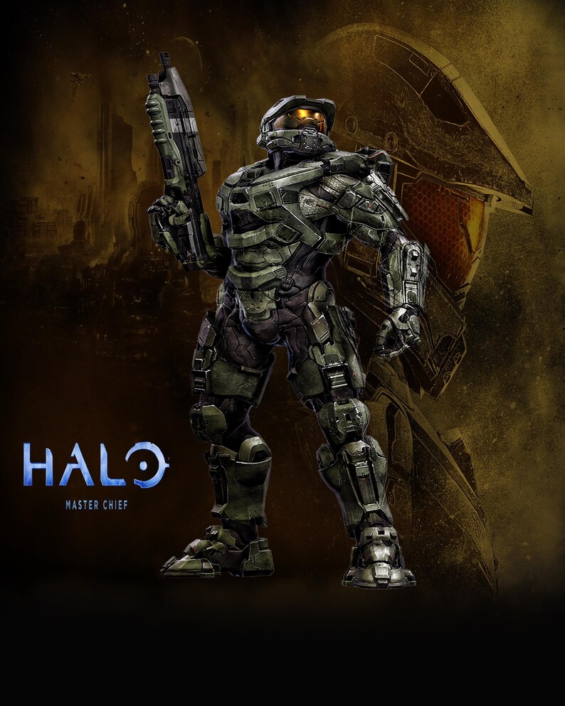 Halo Game Custom Edit Photo - Etsy