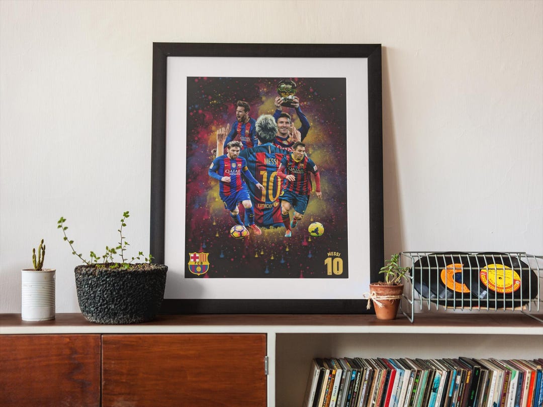 Lionel Messi Barcelona FC Custom Edit Photo - Etsy