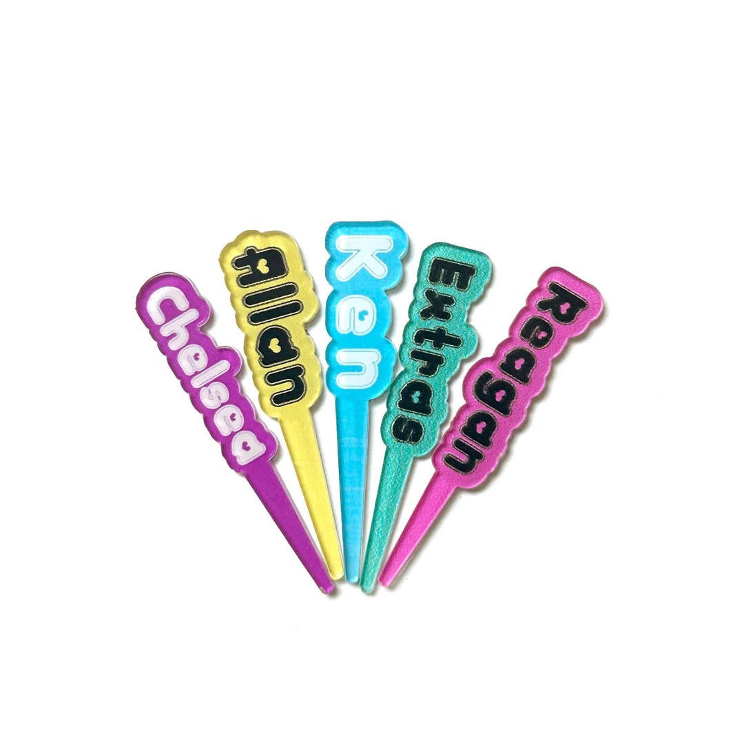 Kawaii Custom Acrylic Cribbage Pegs • Full-color Designs • Set of 3 - Etsy