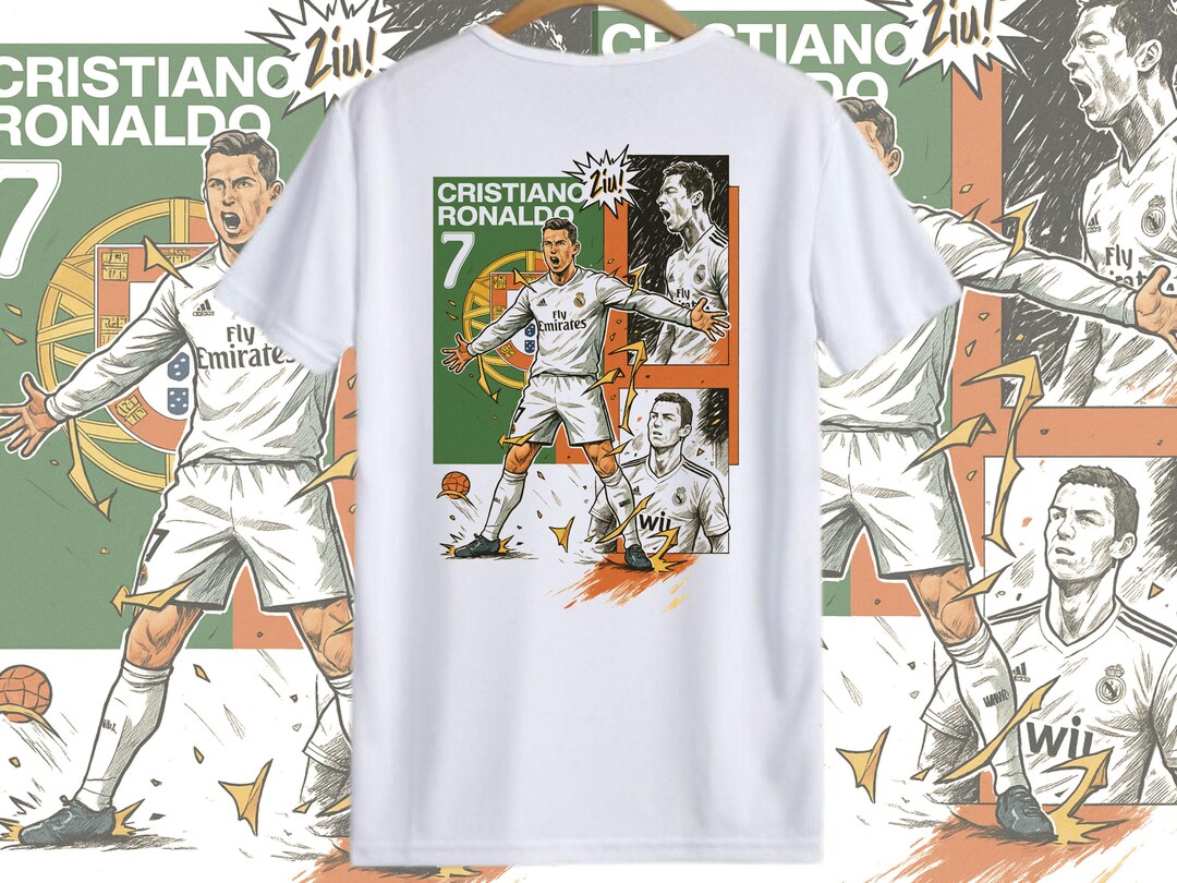 Cristiano Ronaldo SVG: CR7 Siuu Design, Shirt & Print (digital Download ...
